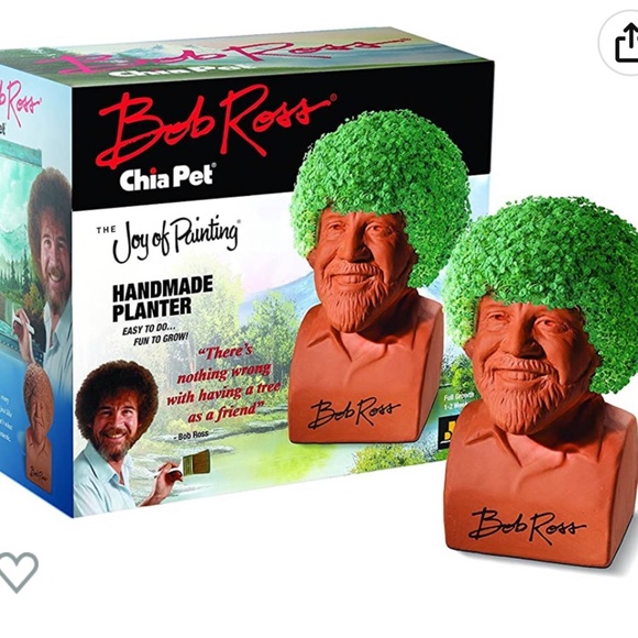 Chia Pet | Accents | Chia Pet Bob Ross The Joy Of Painting Decorative ...